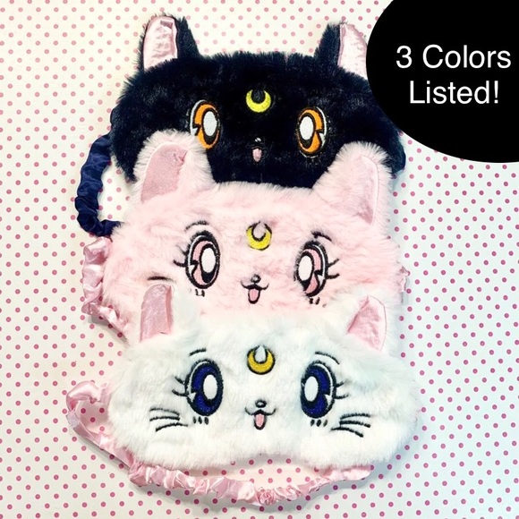 Sailor Moon | Accessories | Kawaii Sailor Moon Luna Eye Mask Pink Cat ...